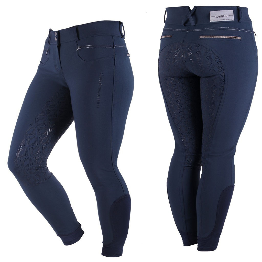 QHP Rijbroek Aivee anti-slip zitvlak navy. kopen? • QUUS.nl